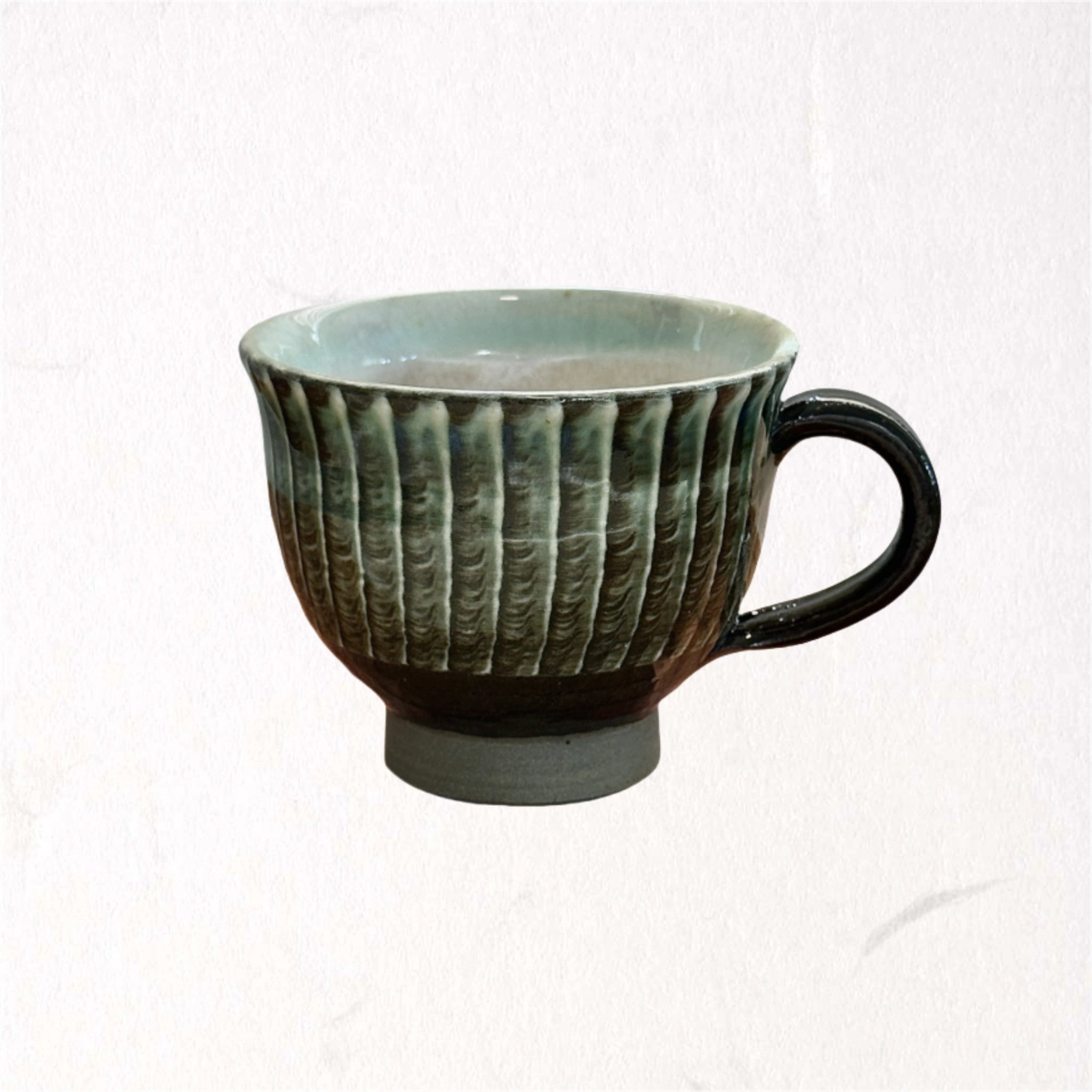 Onta-yaki Green Glazed Textured Coffee Cup – Salt Cat Store